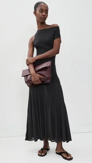 ST. AGNI Fine Jersey Circle Hem Dress