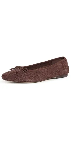 Sam Edelman Ruthie Suede Flats - Java Brown Se