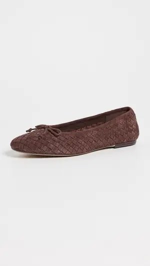 Sam Edelman Ruthie Suede Flats - Java Brown Se