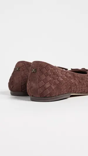 Sam Edelman Ruthie Suede Flats - Java Brown Se