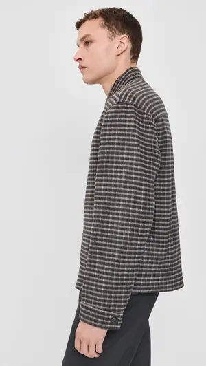 Theory Short Jacket In Double Faced Wool
