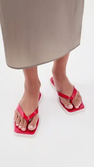 Tibi Arnie Sandals - Red