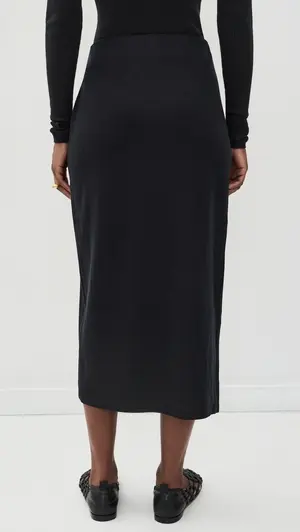 Vince Waist Draped Midi Skirt