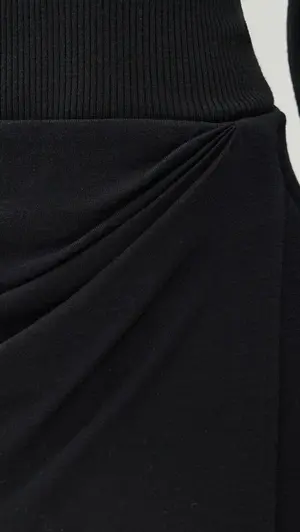 Vince Waist Draped Midi Skirt