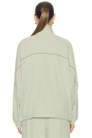NIKESKIMS Stretch Nylon Oversized Jacket - Talc