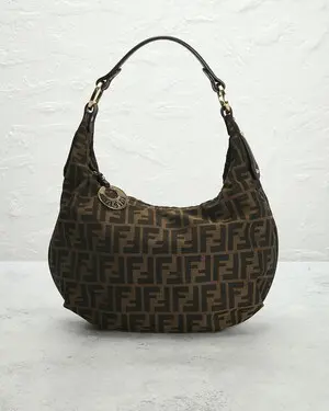 FWRD RENEW Fendi Zucca Hobo Bag