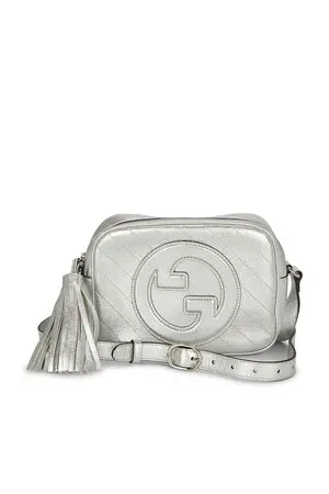 Gucci Sakai Be Green Blondie Shoulder Bag In Metallic - Silver