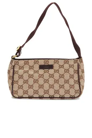 FWRD RENEW Gucci Pochette Shoulder Bag - Brown