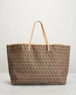 FWRD RENEW Fendi Zucchino Roll Tote Bag