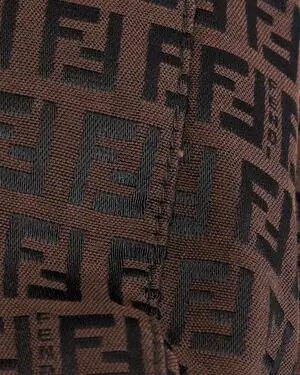 FWRD RENEW Fendi Zucchino Tote Bag - Brown