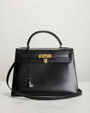FWRD RENEW Hermes Box Kelly 32 Sellier Handbag