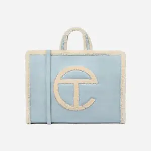 UGG X Telfar Large Shopper Sheepskin/suede Handbags - Blue