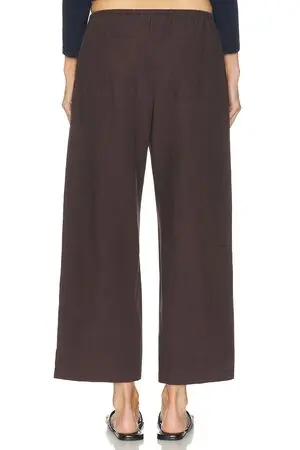 Donni. The Pop Drawstring Cargo Pant - Espresso