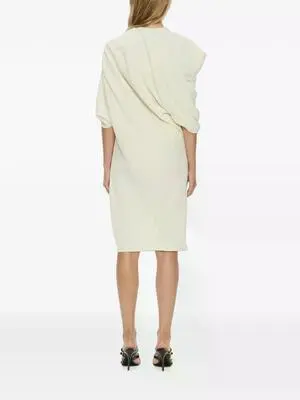Christopher Esber Virelle Cocoon Draped Midi Dress - Neutrals