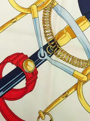Hermès 20th Century Eperon D Or Silk Scarf 90 Scarves