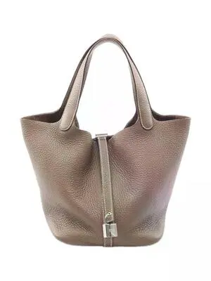 Hermès 2023 Clemence Picotin Lock 22 Handbag - Grey