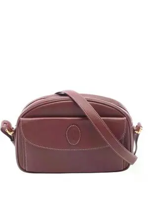 Cartier 20th Century Leather Must De Crossbody Bag - Red