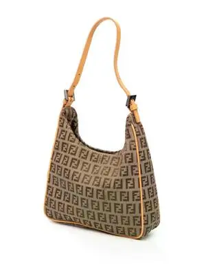 Fendi 2000-2010 Zucchino Canvas Shoulder Bag