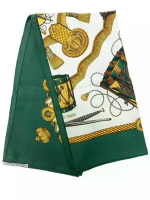 Hermès 1980-2010 Les Tambours Silk Scarf 90 Scarves - Multicolour