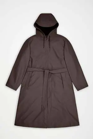 Rains A-line Longer W Jacket Bark