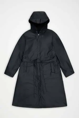 Rains A-line Longer W Jacket Black
