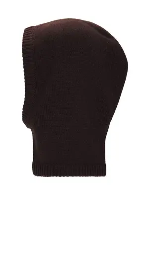 Soft Goat Balaclava In Brown