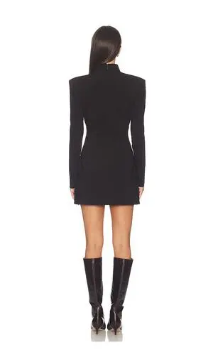 Bardot Lizet Long Sleeve Mini Dress In Chocolate