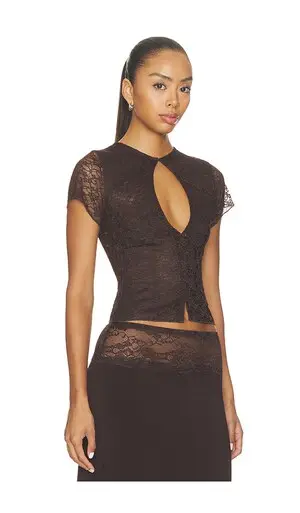Lioness Love Letters Top - Chocolate
