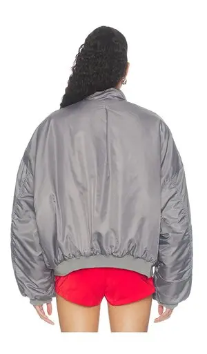 Lioness Bloom Bomber Jacket In Grey