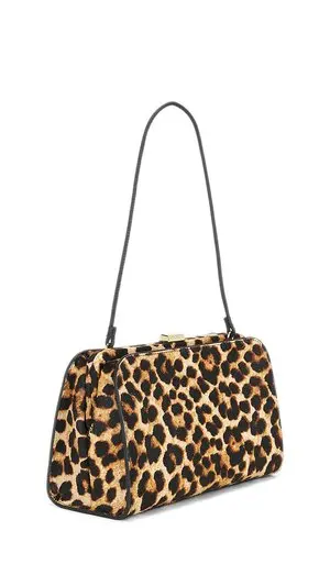 LOEFFLER RANDALL Brushed Hair Calf Clutch In Brown
