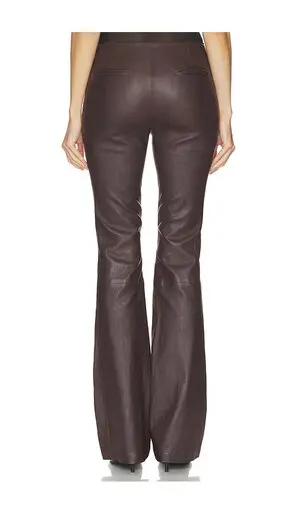 Sprwmn Gia Micro Flare Pant In Brown