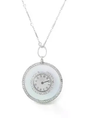 LB EXCLUSIVE Diamond And Rock Crystal Pendant Necklace - Silver