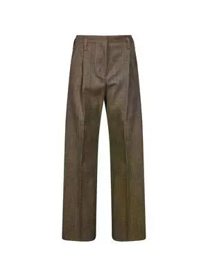 Antonelli Firenze Prince Of Wales Check Pleated Trousers