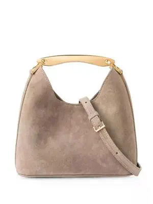 ELLEME Small Boomerang Suede Shoulder Bag - Neutrals