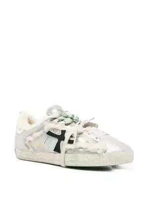 Premiata Steven Shearling-trim Sneakers
