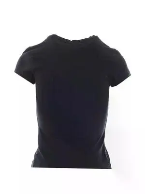 Alexander Wang Crystal-hotfix Graphic Fitted Tee