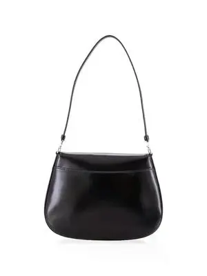 Prada Cleo Flap Shoulder Bag Spazzolato Leather Small Hobo Bag