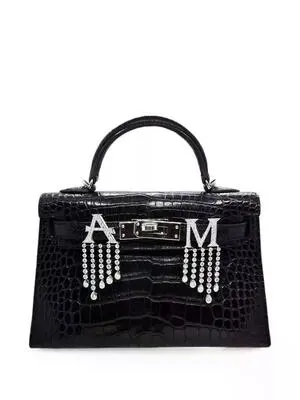 ASHNA MEHTA Diamond Waterfall Initial Bag Charm
