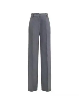 Max Mara Pressed-crease Tailored Trousers - Grey