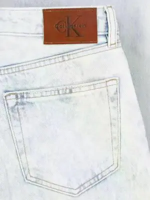 Calvin Klein Acid-wash Straight-leg Jeans
