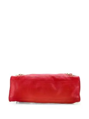 Balenciaga City Classic Metallic Edge Bag Leather Medium Satchel