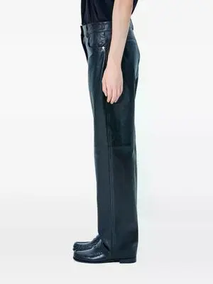Max Mara Leather Five-pocket Trousers