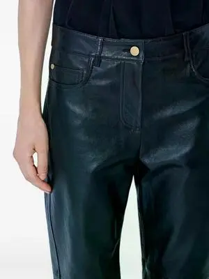Max Mara Leather Five-pocket Trousers