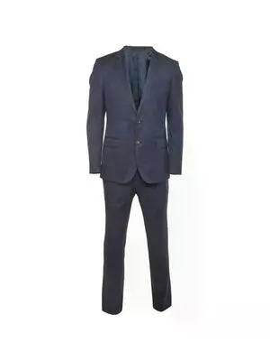 BOSS Single-breasted Wool Suit - Blue