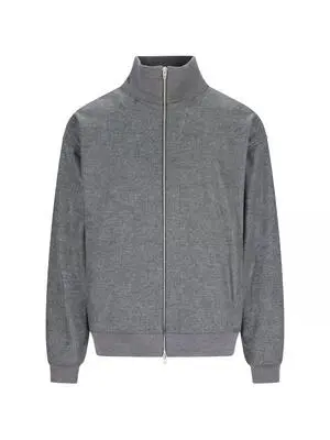 JIL SANDER Zip-up Wool Jacket - Grey