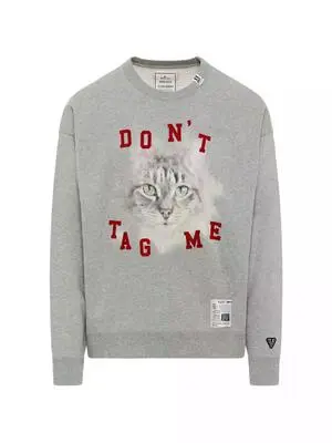 Mihara Yasuhiro Cat Printed Sweatshirt - Grey
