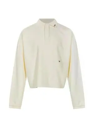 Rhude Logo-embroidered Long-sleeve Polo Shirt