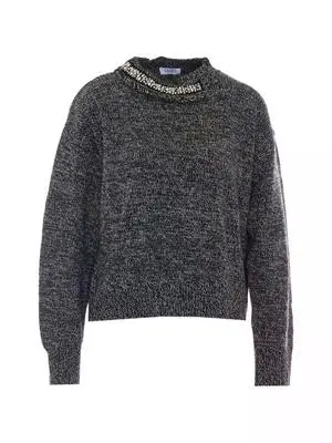 Liu Jo Embellished Melange Sweater