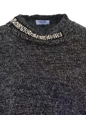 Liu Jo Embellished Melange Sweater