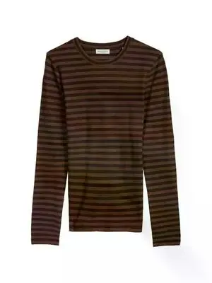 Marc O'polo Striped Long-sleeve T-shirt - Brown